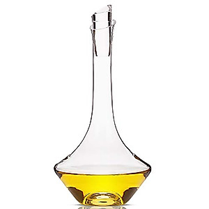 BTaT- Wine Decanter with Stopper, Hand Blown Crystal Glass, Wine Accessories, Wine Carafe, Wine Gift, Wine Aerator, Red Wine Decanter, Wine Air Aerator