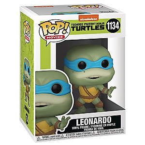 POP Teenage Mutant Ninja Turtles II: Secret of The Ooze - Leonardo Funko Vinyl Figure (Bundled with Compatible Box Protector Case), Multicolored, 3.75 inches