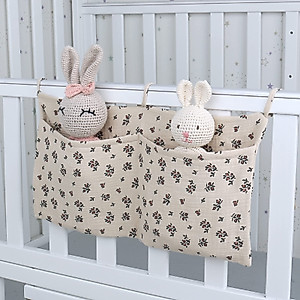 LANGYI Bedside Hanging Bag For Baby Crib Diaper Storage Bag Crib Organizer Bag Nappy Bag Dormitory Bed-Bunk Organizing Bag Bedside Organizer Bag