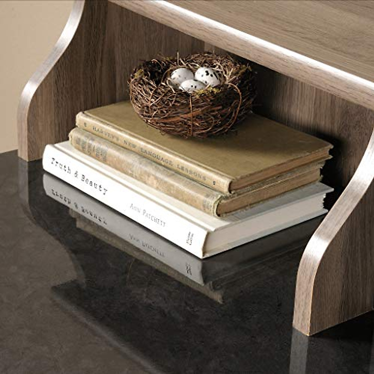 Sauder Graham Hill Desk, Salt Oak finish