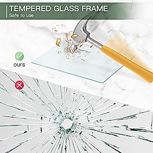 XUANLUO 3 Pack 5x7 Inch Picture Frames Farmhouse Rustic Vintage Distressed Wood Grain Photo Frame with Tempered Glass for Table Top Display and Wall Hanging