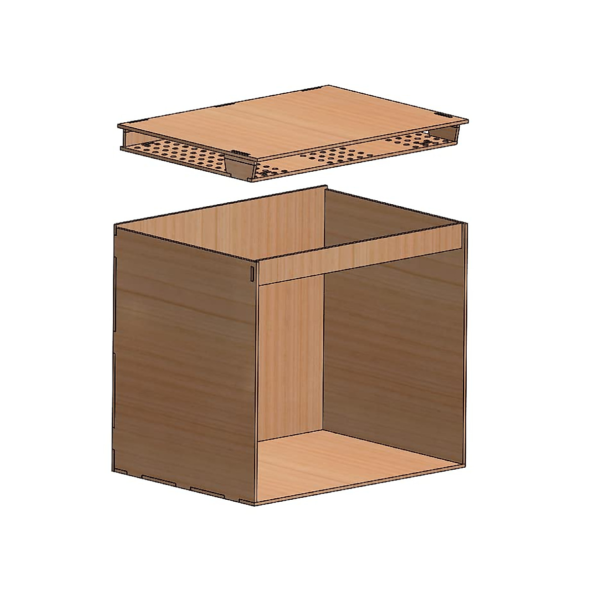 RPFAB LLC, KISS Simple Triple Wide (KTW) Book Nook Kit, Wooden Diorama Project, Model DIY Dollhouse, Bookend Book Nook Building with LED Light, Gift for Birthdays, Christmas, Holiday, USA Made