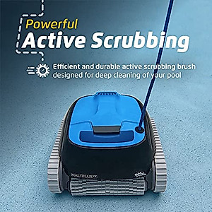 Dolphin Nautilus CC Automatic Robotic Pool Cleaner - Ideal for Above and In-Ground Swimming Pools up to 33 Feet - with Large Capacity Top Load Filter Basket…
