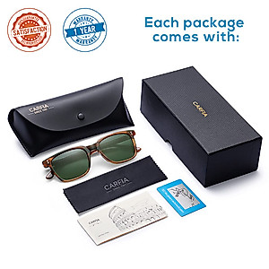 CARFIA Polarized Men's Sunglasses UV400 Protection for Driving Fishing Hiking Golf Outdoor Sport Glasses