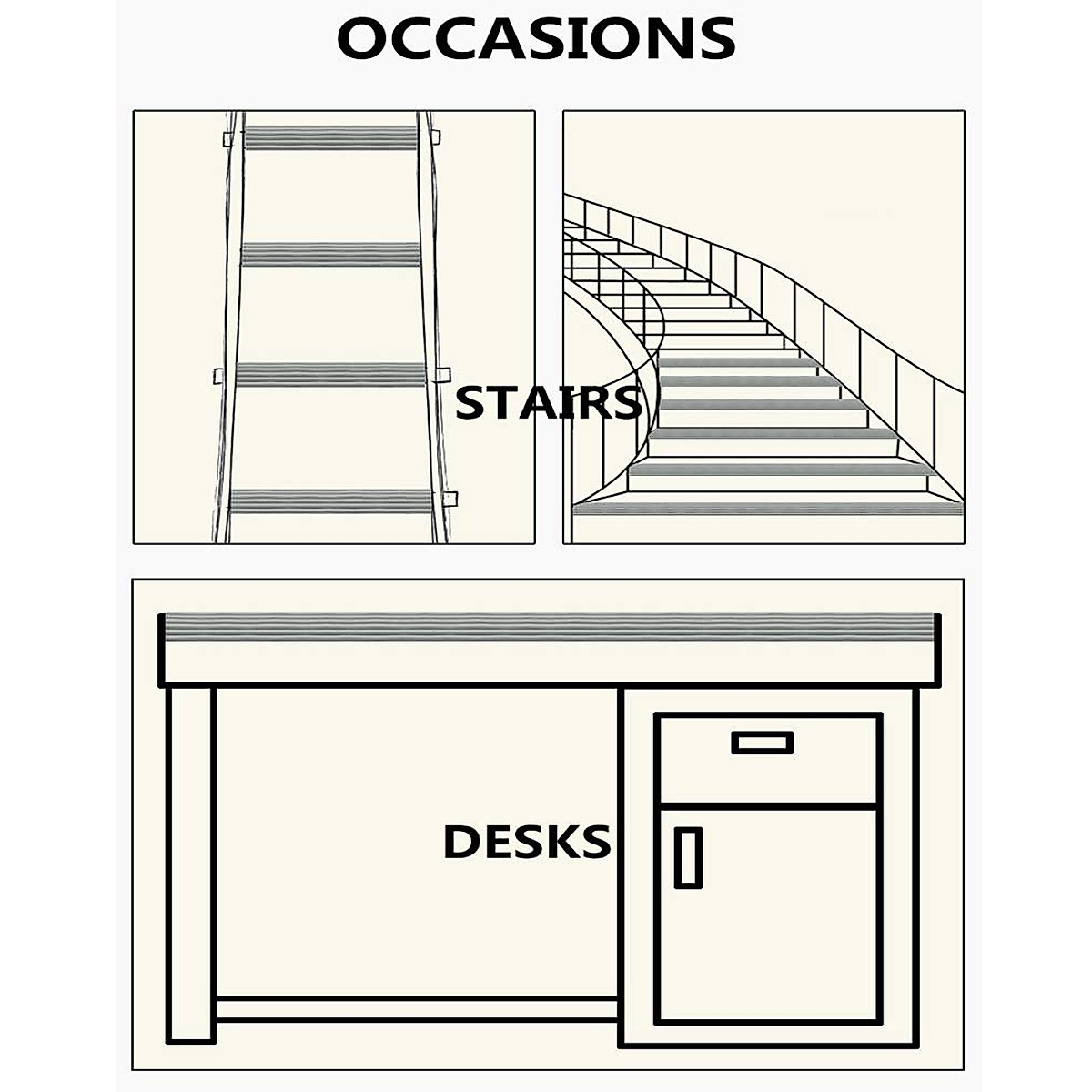 GFQLONG 2 Pack Baby Proofing Edge & Corner Guards 6.5ft Multifunctional Child Safety Furniture Wide Bumper Table Sharp Edges Protector, Black