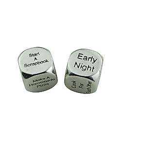 1 Year Anniversary Metal Date Night Dice - Create a Unique 1st Anniversary Date Night