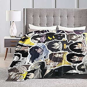 Blanket Aizawa Shota Soft and Comfortable Warm Fleece Blanket for Sofa,Office Bed car Camp Couch Cozy Plush Throw Blankets Beach Blankets