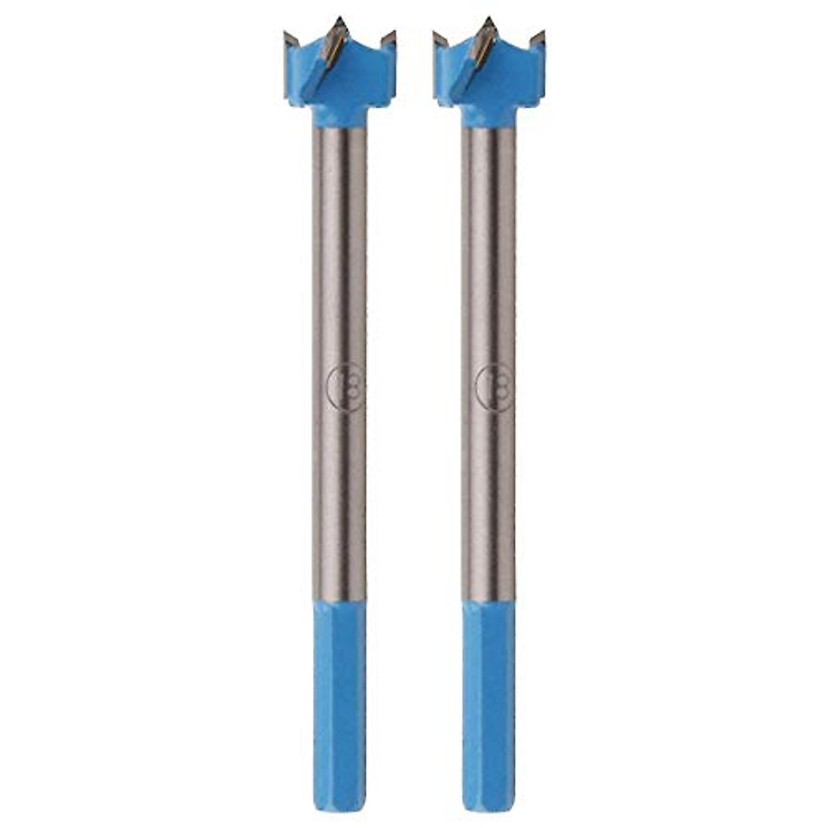 2Pcs 18mm Forstner Drill Bit with 7mm Hex Shank, Carbide Hinge Boring Drill Bit