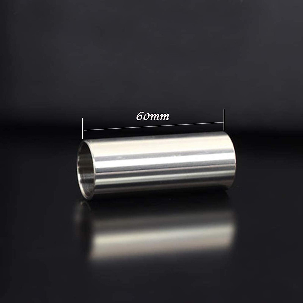 Guitar Slide, Set of 2 Glass Slides, 1 Steel Guitar Slide for Electric and Acoustic, 4 Finger Picks with Portable Box for Guitar and Bass, Medium (6 cm)