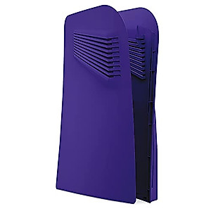 Disc Edition Face Plates with Cooling Vents Cover Skins Shell Panels for PS5 Console, PlayStation 5 Accessories Faceplate Protective Shell Replacement Plate (Disc Galactic Purple)
