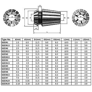 Genmitsu CNC Router Machine PROVerXL 4030 with GRBL Control + 15PCS ER11 Precision Spring Collet Set (1.0mm-7.0mm & 1/4", 1/8")