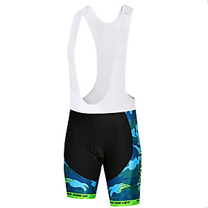 JPOJPO Cycling Compression Tights Shorts Men, Men's MTB Bike with Paded Biking Tights