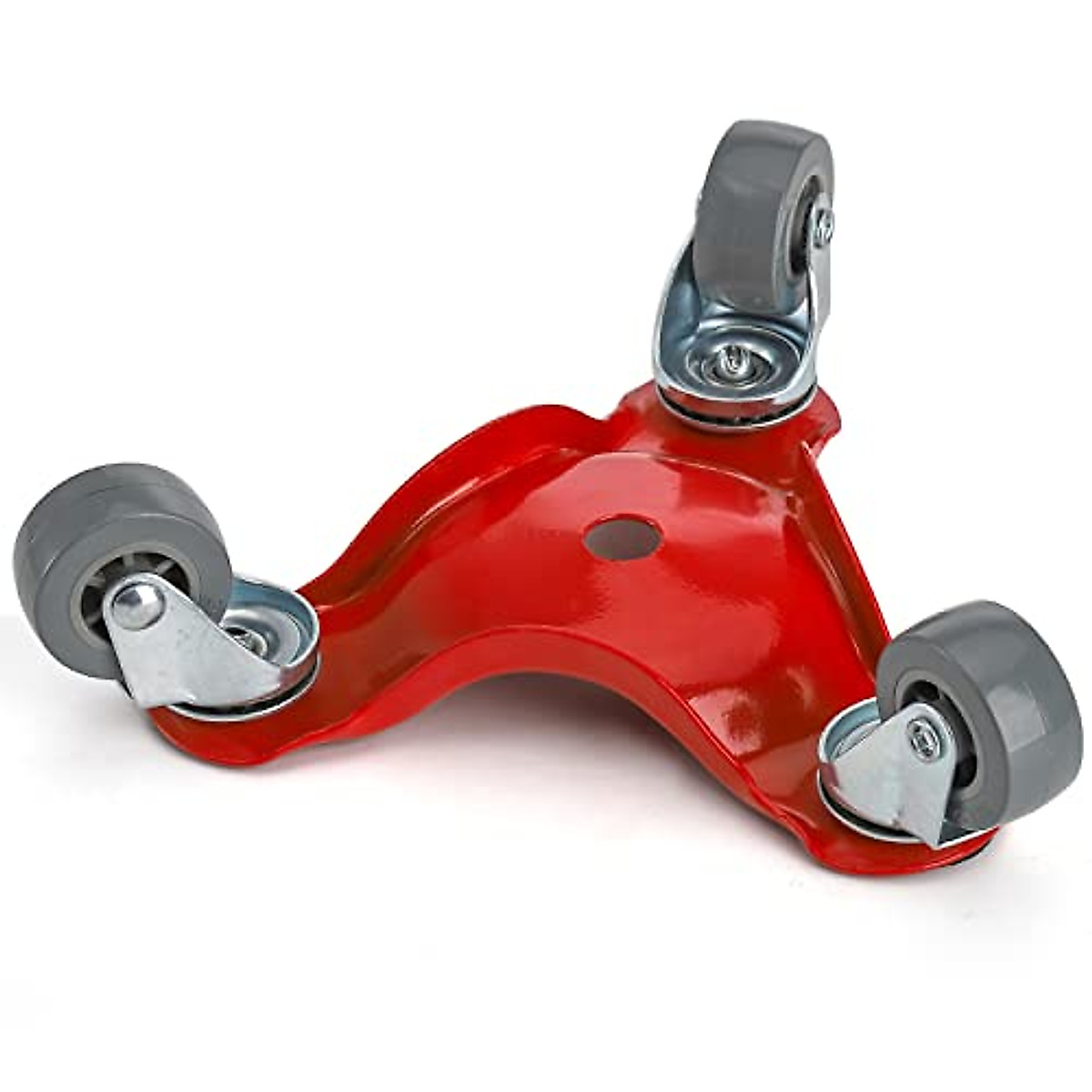 ZEAYEA 4 Pack Steel Tri-Dolly, 200 lbs Load Capacity 3 Wheel Mover's Dolly for Moving Furniture, Appliances, Cabinet, Table, Piano, 6.3 Inch