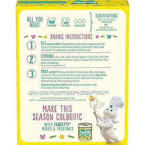 Pillsbury Funfetti Spring Cake Mix With Candy Bits - 15.25oz