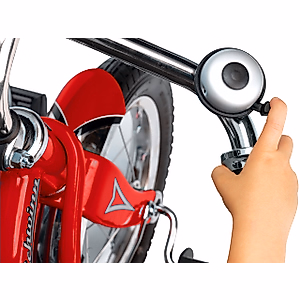 Schwinn Roadster Bike for Toddler, Kids Classic Tricycle, Low Positioned Steel Trike Frame with Bell and Handlebar Tassels, Rear Deck Made of Genuine Wood, for Boys and Girls Ages 2-4 Year Old, Red