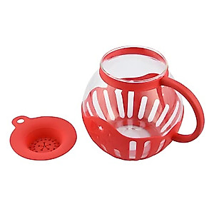 Popcorn Machine - Popcorn Maker & Microwave Popcorn Popper - Borosilicate Glass 3-in-1 - Silicone Lid, Dishwasher Safe, BPA Free 1.5 Quart Snack Pop Corn Air Poppers