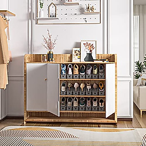 16 Cube Closet Organizers Bundle with 20-Pack Grey Shoe Slots Organizer