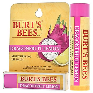 Burts Bees Dragonfruit Lemon Moisturizing Lip Balm Unisex 0.15 oz (I0115832)