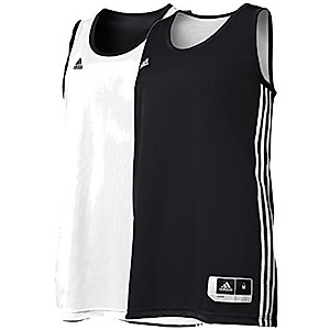 Adidas Womens Reversible Basketball Practice Jersey L Black/White