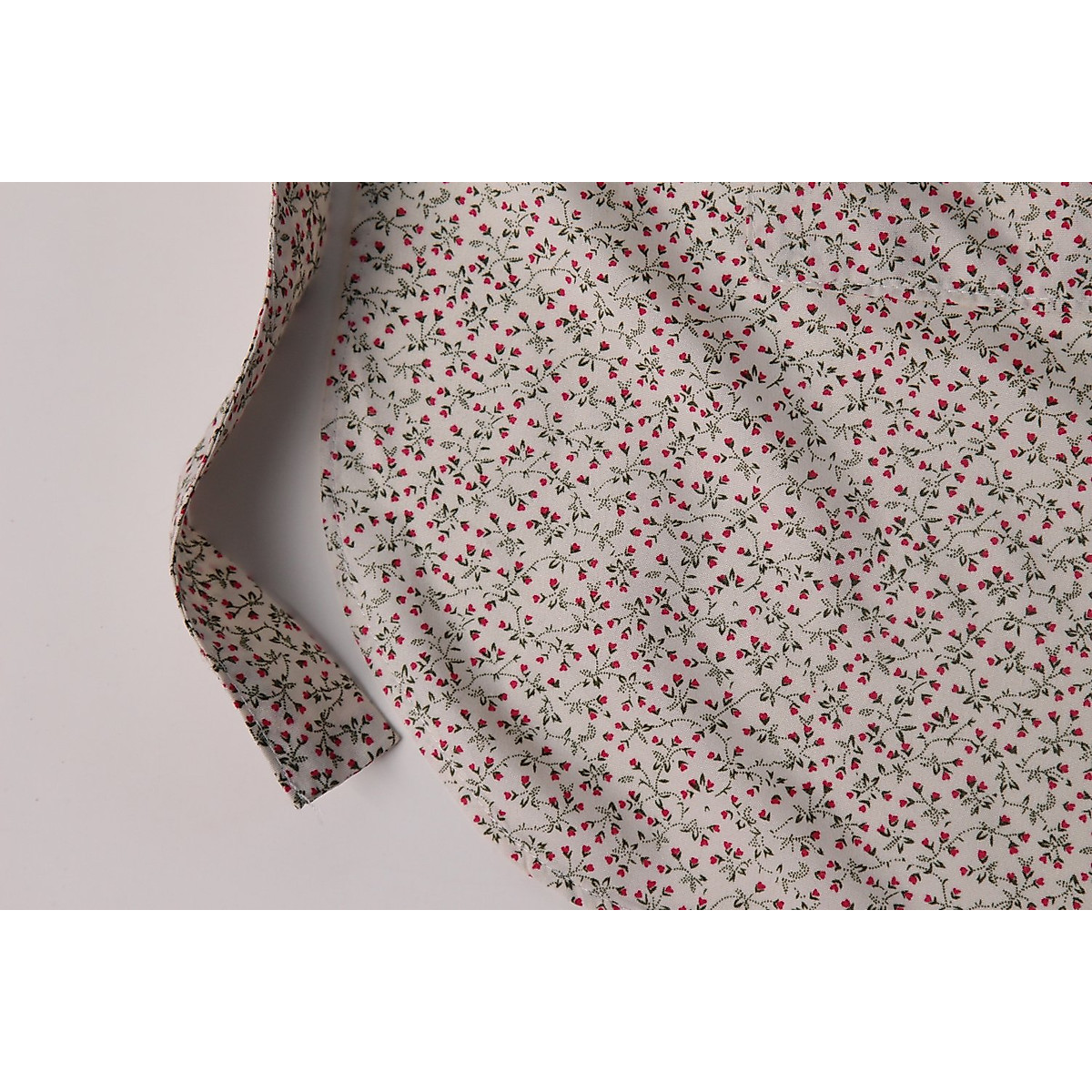 Making Believe Cream Calico Waist Half Apron with Pocket for Girls and Teens for Pioneer Peasant Costume