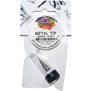 Art Institute Glitter AG Metal tip, 1 Pack, Silver - METALTIP