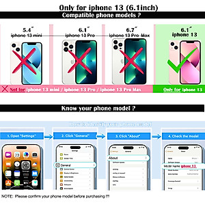 Rxuiael Magnetic Case for iPhone 13 Case for Women Girls Female [Compatible with MagSafe] Soft Luxury Love iPhone 13 Phone Case [ Four Raised Bumper Shockproof] 13 Cove White