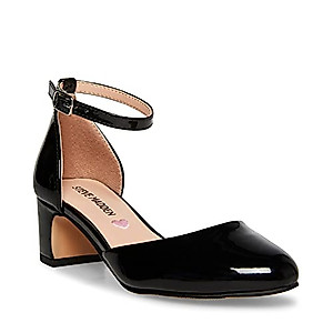 Steve Madden Girls Shoes Pretty Pump, Black Patent, 2