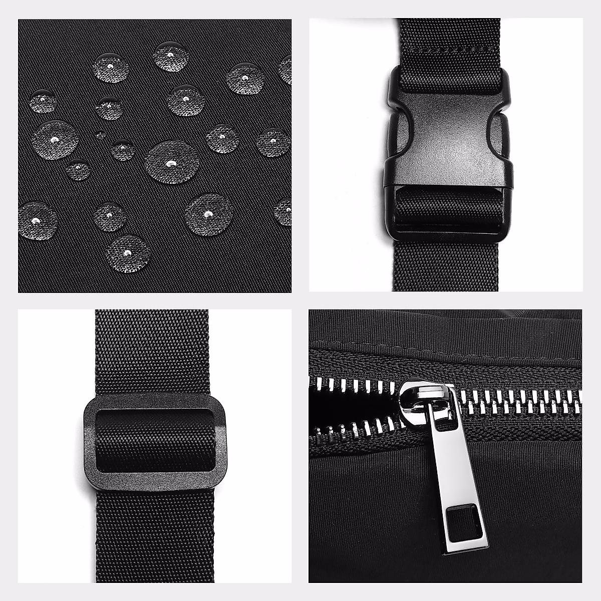 Belt Bag for Women Fanny Pack Crossbody Bags for Women Fashion Waist Packs with Adjustable Strap Gifts for Teenage Girls Women Men (Black)