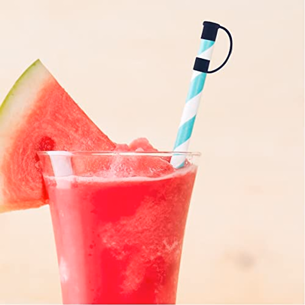 JpGdn 24pcs/pack 10mm Silicone Straw Tips Covers Cap Topper Black for 9-10mm Big large Wide Reusable or Stainless steel Straw or Stanley Cups Food Grade Dust-Proof Straw Plugs Home Kitchen Accessories