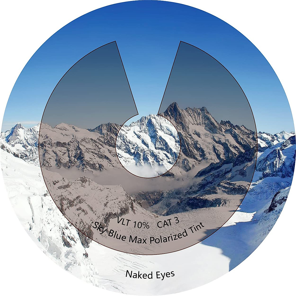 Tintart Wayfarer Sky Blue Max Polarized Sunglasses