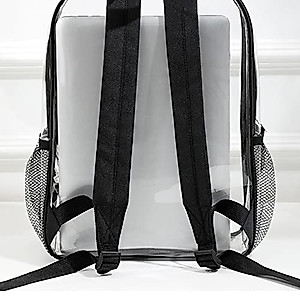 Personalized Clear Backpack Custom Name Clear Bookbag Customized Colorful Text, PVC Heavy Duty Transparent Backpack, Gifts