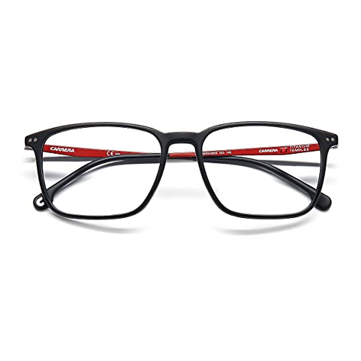 Carrera Men's 8859 Rectangular Prescription Eyewear Frames, Matte Black, 56mm, 17mm