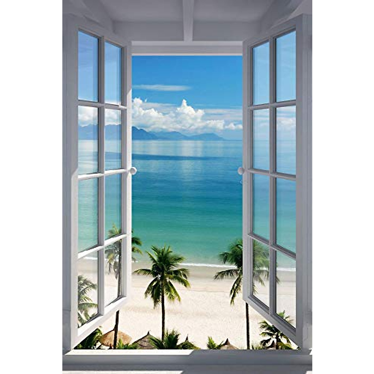 Beach Window Poster (24"x36")
