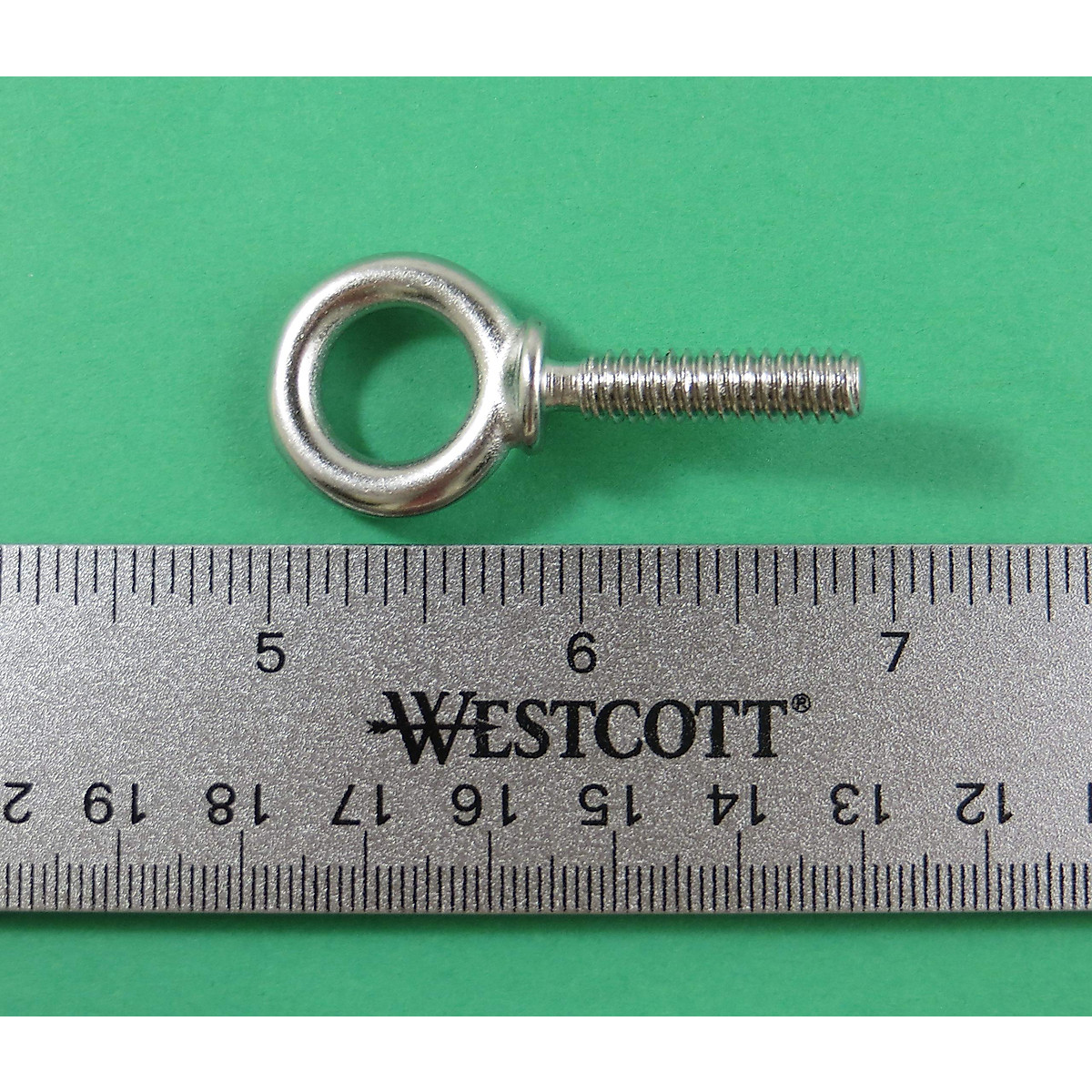 US STAINLESS 4 Pieces Stainless Steel 316 1/4" x 1" UNC Machinery Eye Bolt Marine Grade Pitch of 20