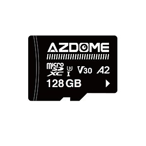 AZDOME 128GB Micro SD Card microSDXC Memory Card for AZDOME M550 GS63H Pro M63 M300 M300S M27 M17 M01 Pro PG19X Dash Cam Full HD & 4K UHD, U3, A2, V30