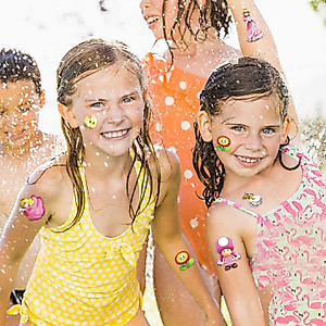 Super Brother Birthday Party Supplies,8 Sheets 136Pcs Temporary Tattoos Party Favors,Removable Skin Safe, Fake Tattoo Stickers for Super Brother Birthday Party Gifts Favors