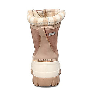 Skechers Women's Waterproof Cold Weather Boot Snow, Natural/Pink, 10
