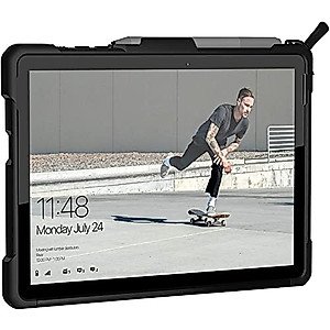 URBAN ARMOR GEAR UAG Designed for Microsoft Surface Go 4/ Surface Go 3 / Surface Go 2 / Surface Go Case 10.5" Metropolis Feather-Light Rugged Aluminum Stand Military Drop Tested Cover Black