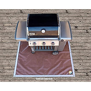 Campfire Defender Protect Preserve The Original Ember Mat | 67" x 60" | USA Based | Fire Pit Mat | Grill Mat | Protect Your Deck, Patio, Lawn or Campsite from Popping Embers