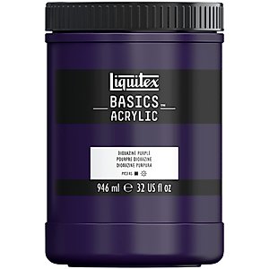 Liquitex BASICS Acrylic Paint, 946ml (32-oz) Jar, Dioxazine Purple