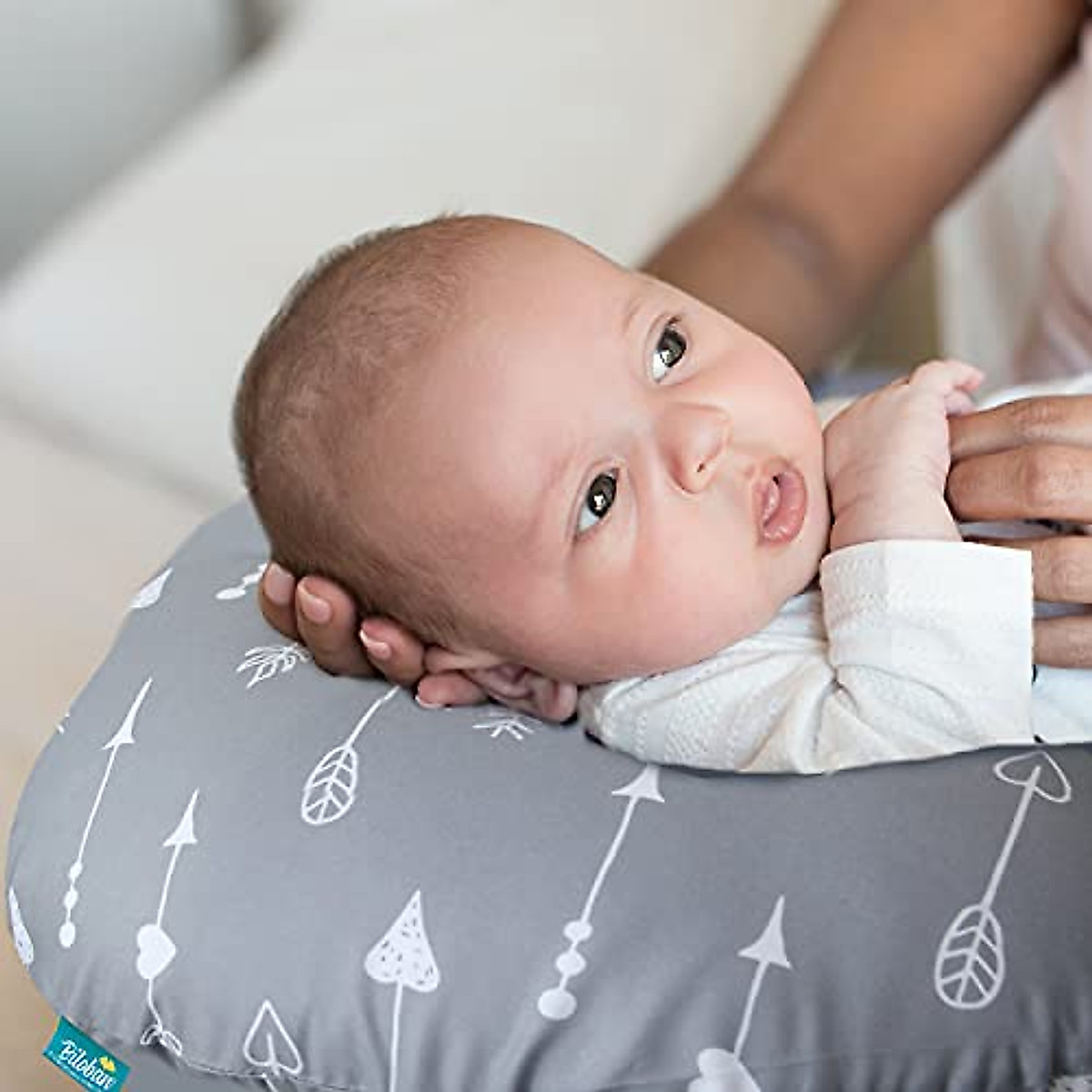 Nursing Pillow Cover 2 Pack for Breastfeeding Pillow, Ultra Soft and Cozy Nursing Pillow Slipcovers, Snug Fits Boppy Pillow, Great, Perfect Newborn Gift, Best Choice for Mom or Baby