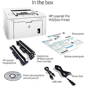 HP G3Q47A#BGJ Laserjet Pro M203dw Wireless Laser Printer (G3Q47A). Replaces M201dw Laser Printer (Renewed)