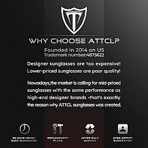 ATTCL Polarized UV Protection Sports Fishing Driving Sunglasses for Men Al-Mg Metal Frame Ultra Light 8585 Black