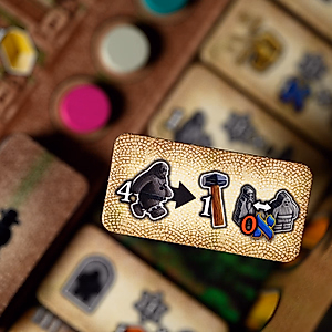 Golem Board Game | Strategy Game | Renaissance Fantasy Game | Engine-Building Game for Adults and Teens | Ages 14+ | 1-4 Players | Average Playtime 90-120 Minutes | Made by Cranio Creations