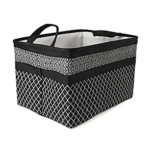 Storage Basket 2-Pack Fabric Storage Bins for Organizing Clothes Toys Collapsible Storage Basket with Handles Storage Bins for Shelves
