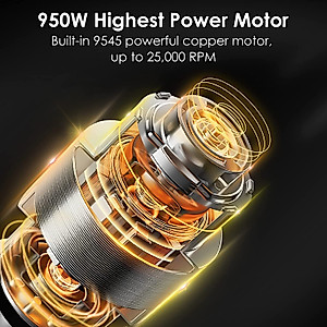 Anthter Professional Blender, 950W High Power Countertop Blenders for Kitchen, 50 Oz Blender Glass Jar for Shakes, Ideal for Smoothies,Crush Ice,Purees,Stainless Steel