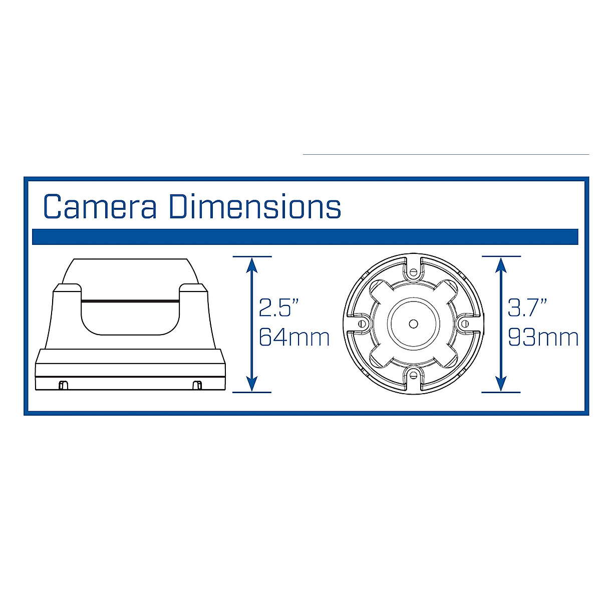 Flir Digimerge C233ED Outdoor 4-in-1 Security Dome Camera, 2.1 MP HD Fixed WDR MPX, 3.6mm, 70ft Night Vision, Works with AHD/CVI/TVI/CVBS/Lorex, Flir MPX DVR, White (Camera Only)