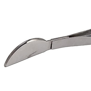 VINGVO Bonsai Tweezers, Edges Bonsai Tweezers Tool Ergonomic Handle Wear Resistant Rust Proof (Straight)