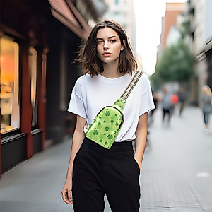 Augenstern Women Crossbody Sling Backpack St-patricks-day-shamrock Girl Chest Bag Daypack for Hiking Traveling