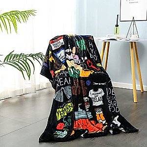 Throw Blanket Fleece Blanket Gifts Super Soft Cozy Blanket for Bed Sofa Couch 50"x 40"